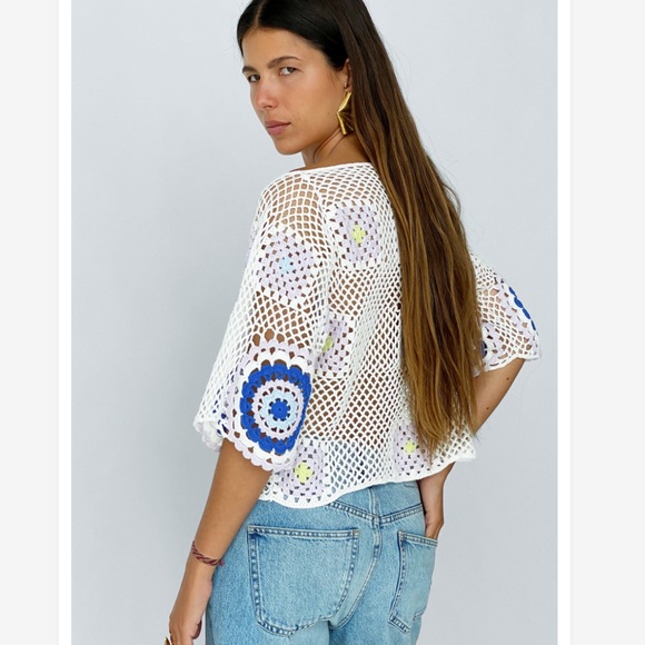 Zara | Tops | Zara Crochet Knit Cropped Toplimited Edition | Poshmark